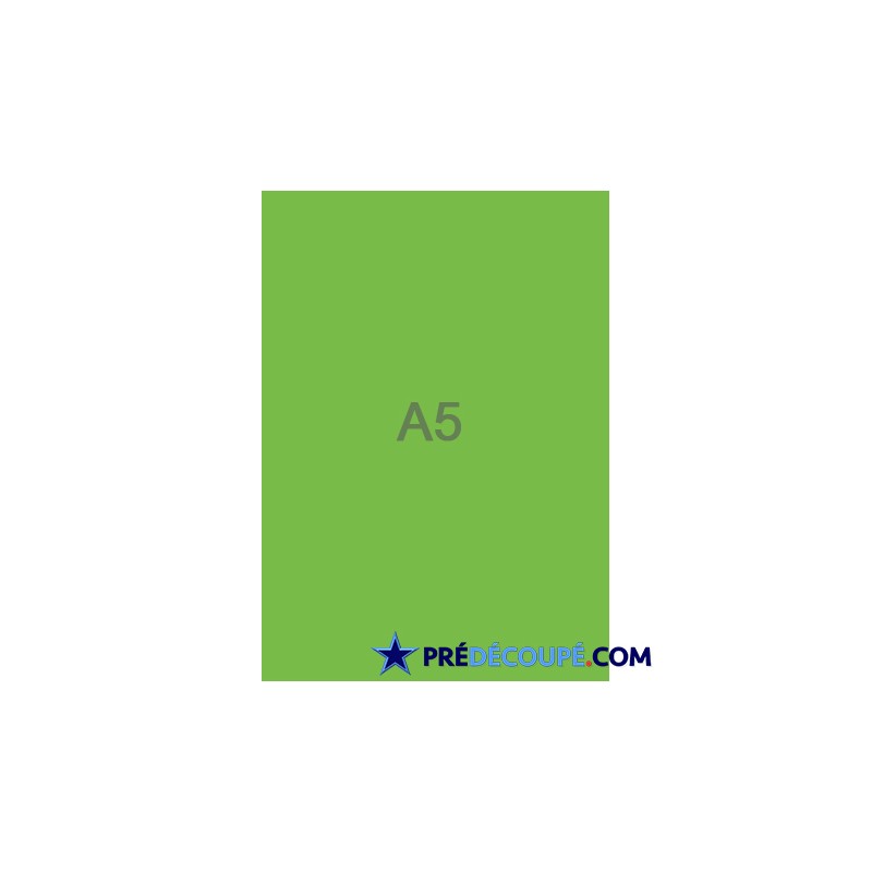 A5 Intensive Green Paper Sheet - Weight from 80g/sqm to 210 gr/sqm.