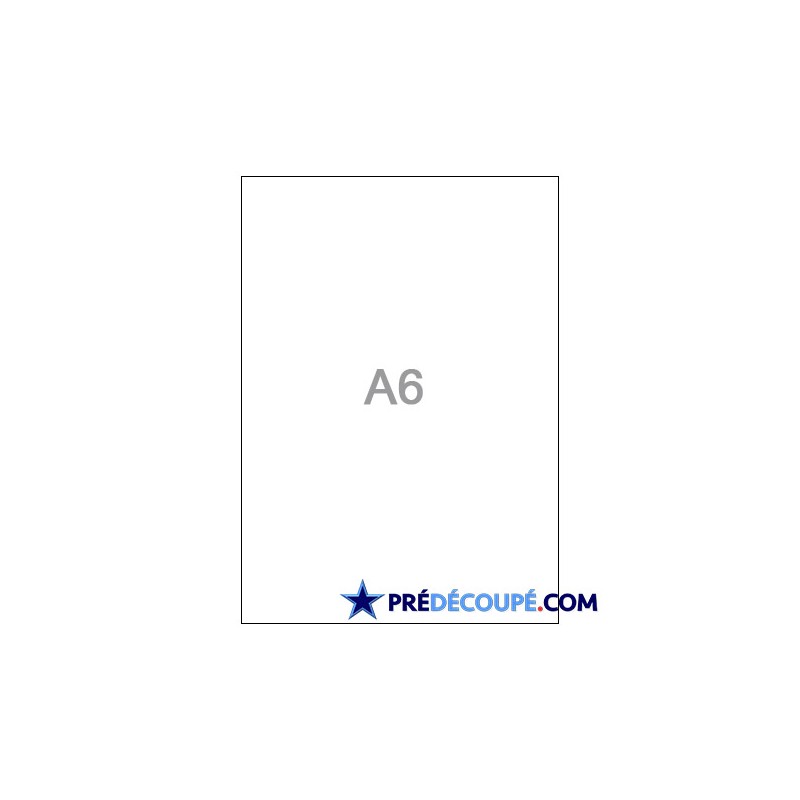 A6 white sheets - available from 50 Units and by thousands